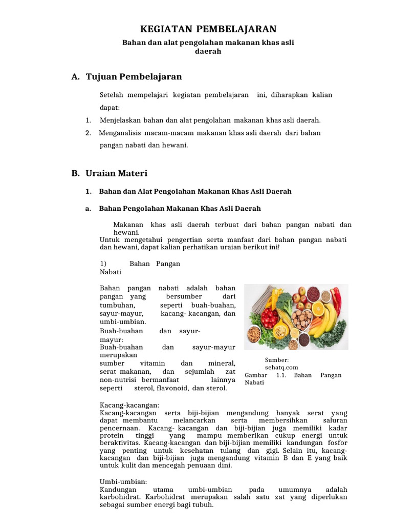 Materi 1 Pengolahan | PDF