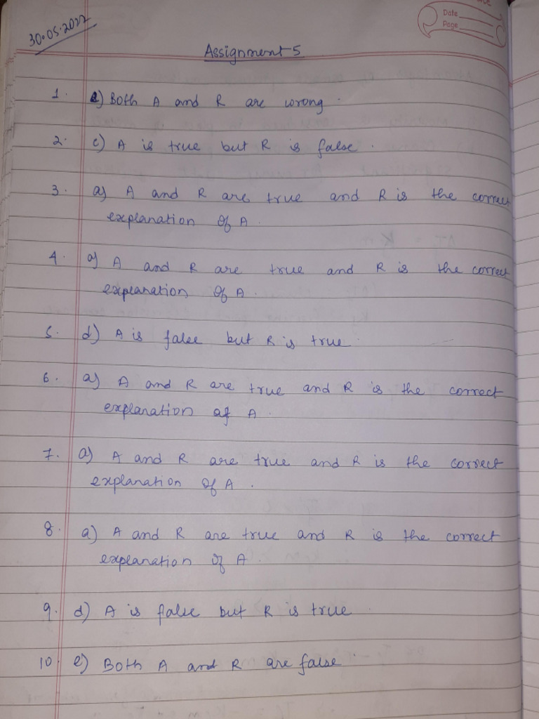 Sol Assignment 5 | PDF