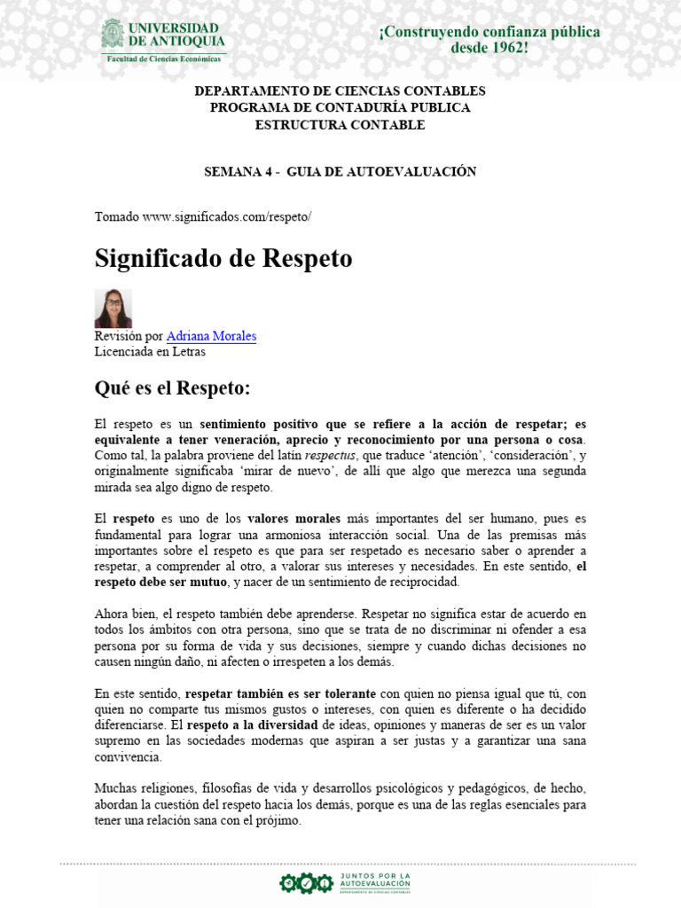 Trabajo Respeto | PDF