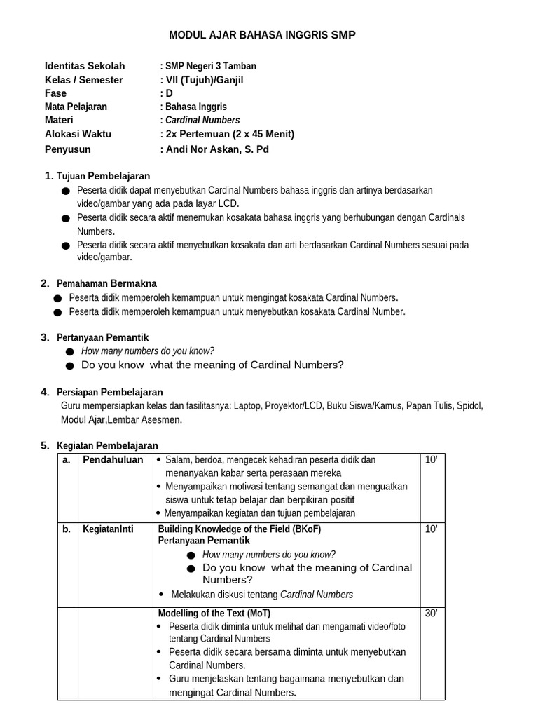 Supervisi Modul TTD | PDF