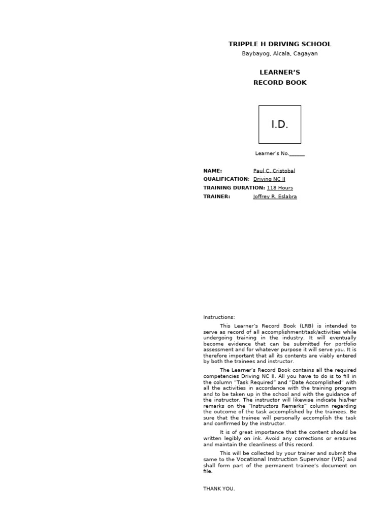 3.LRB - (Full Qualification) | PDF