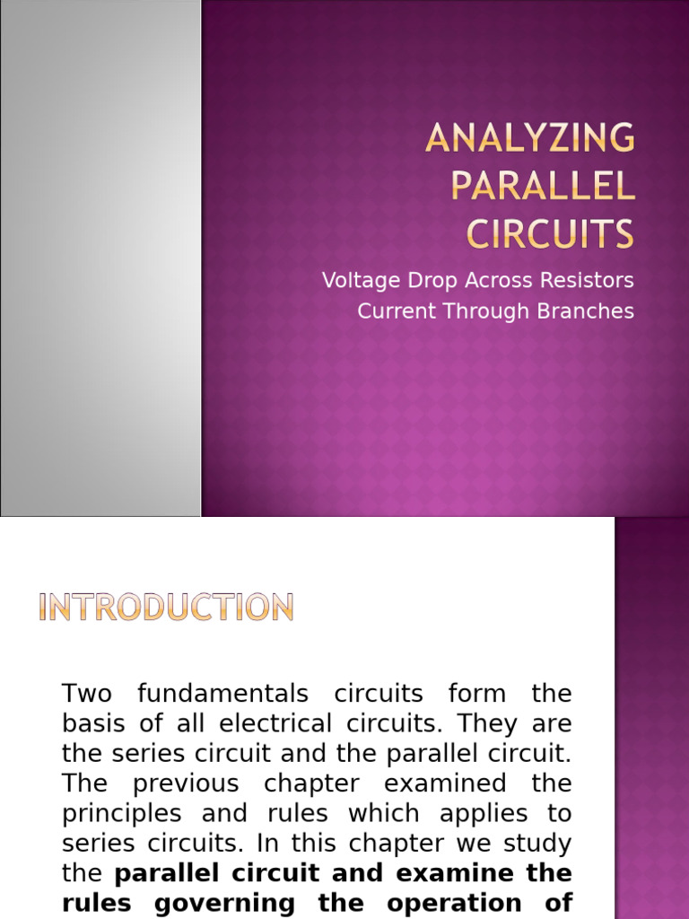 Chapter 3 Analyzing Parallel Circuit | PDF