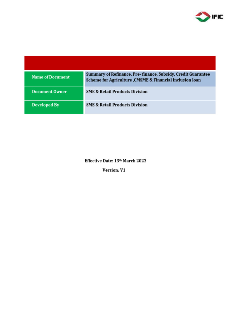 Agri & CMSME Loan Schemes Guide | PDF | Loans | Business