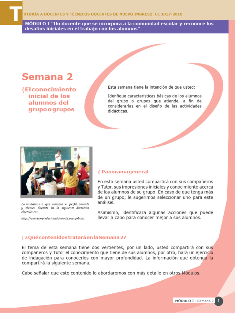 ¿Qué Haremos en La Semana 2 | PDF