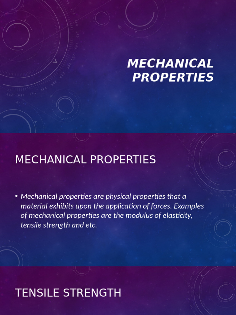 Mechanical Properties | PDF