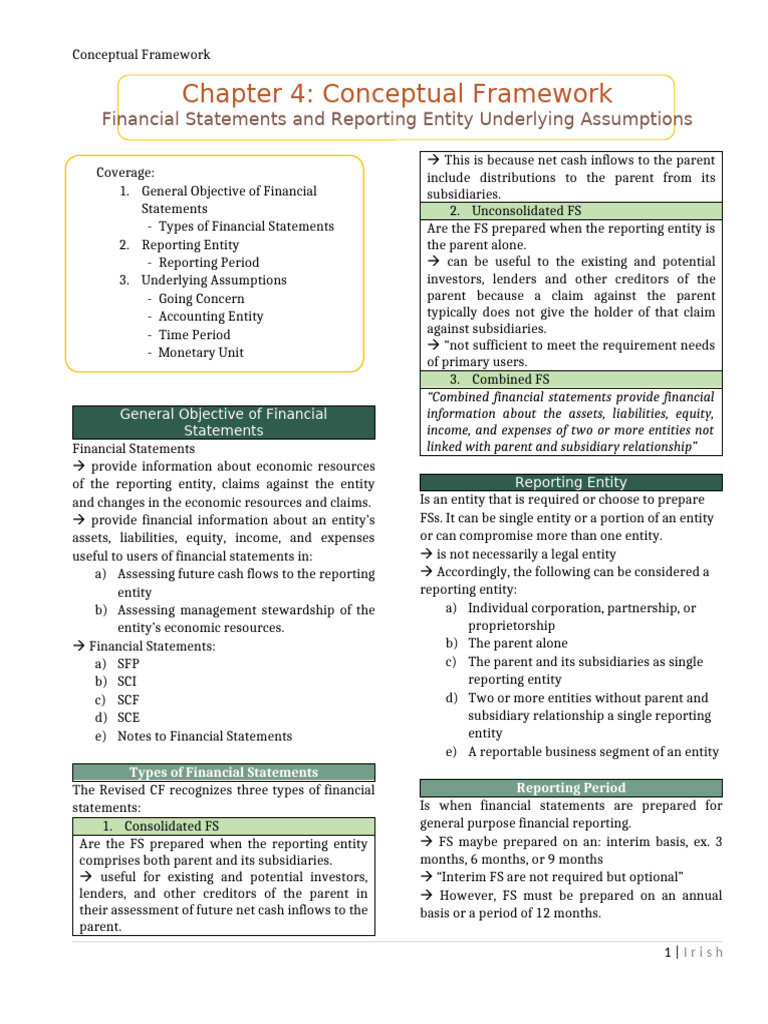 Chapter 4 - CFAS | PDF