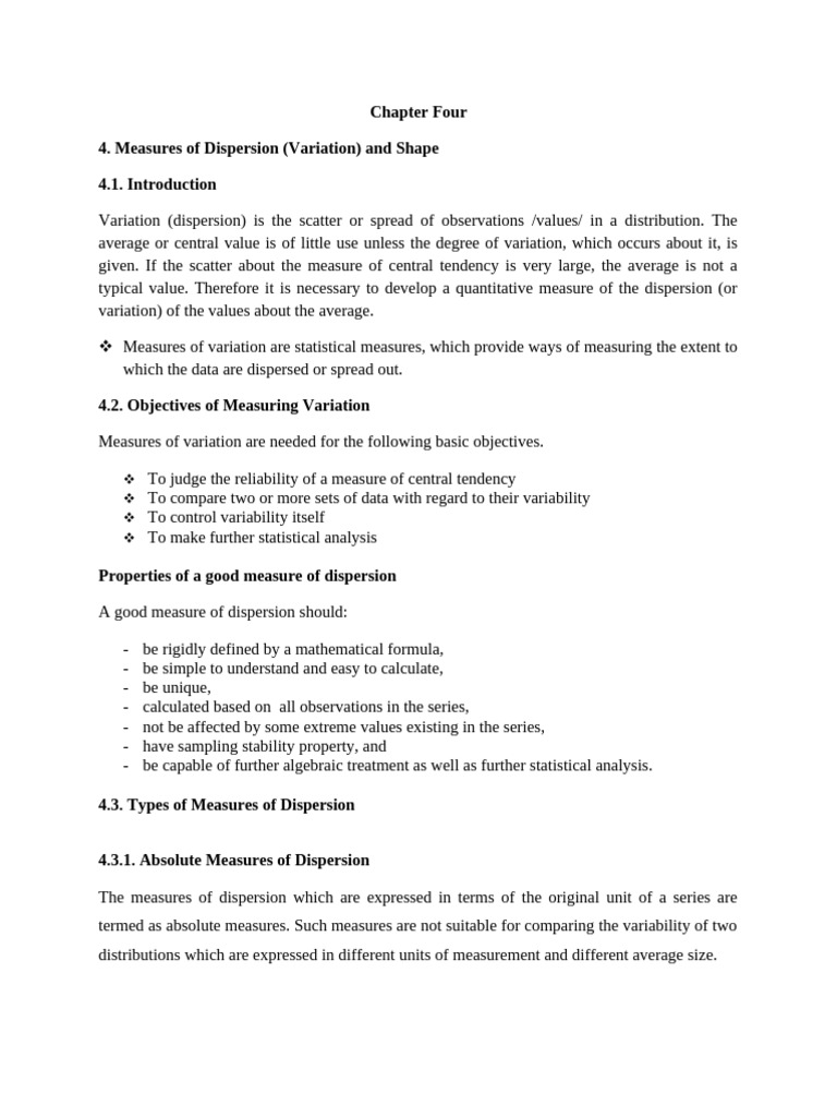 Chapter4 Statistics | PDF