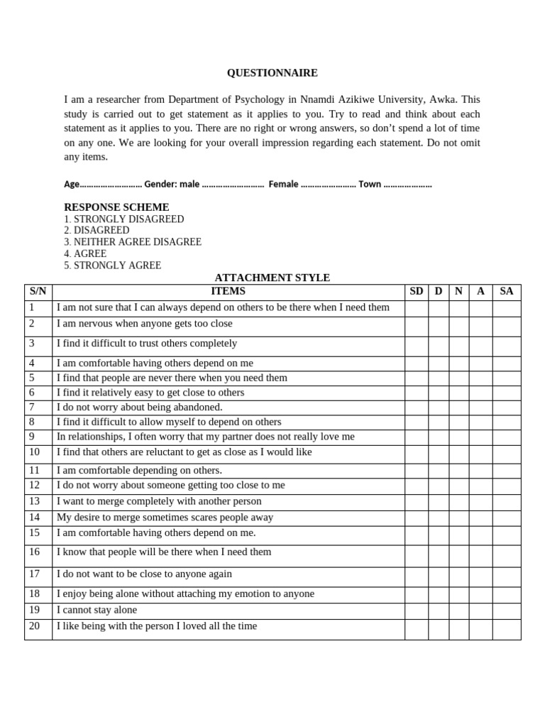 Relationship Dynamics Questionnaire | PDF | Marriage | Self-Improvement