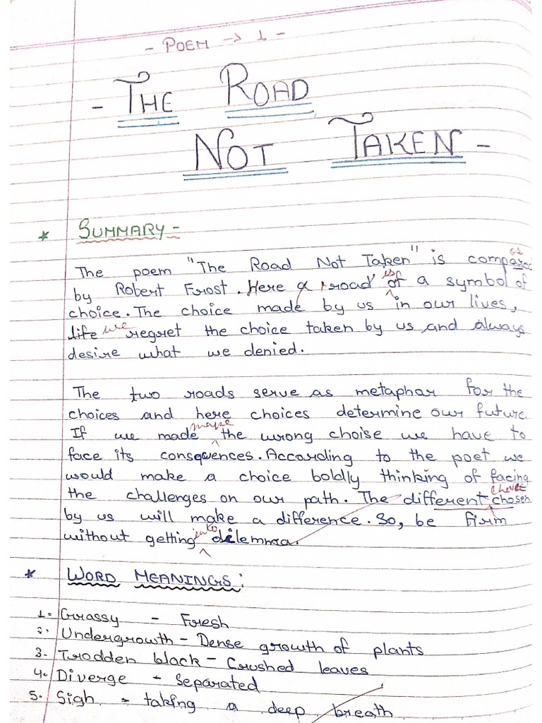 The Road Not Taken | PDF