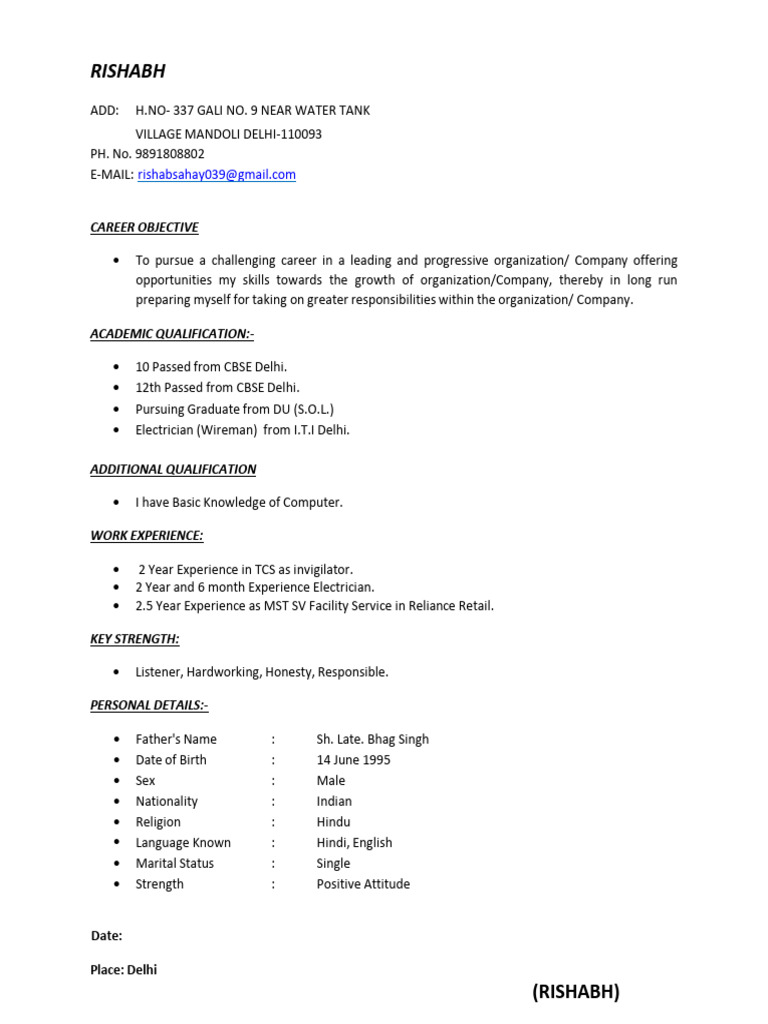 Rishabh Resume | PDF