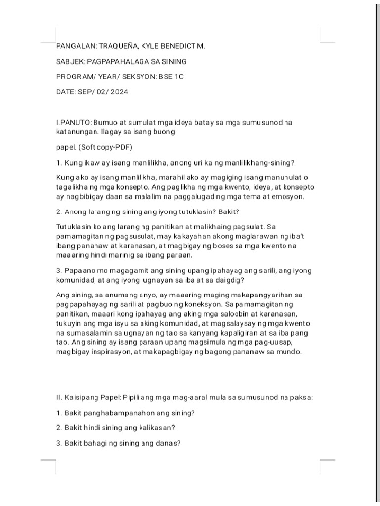 Kyle BENEDICT Traqueña | PDF