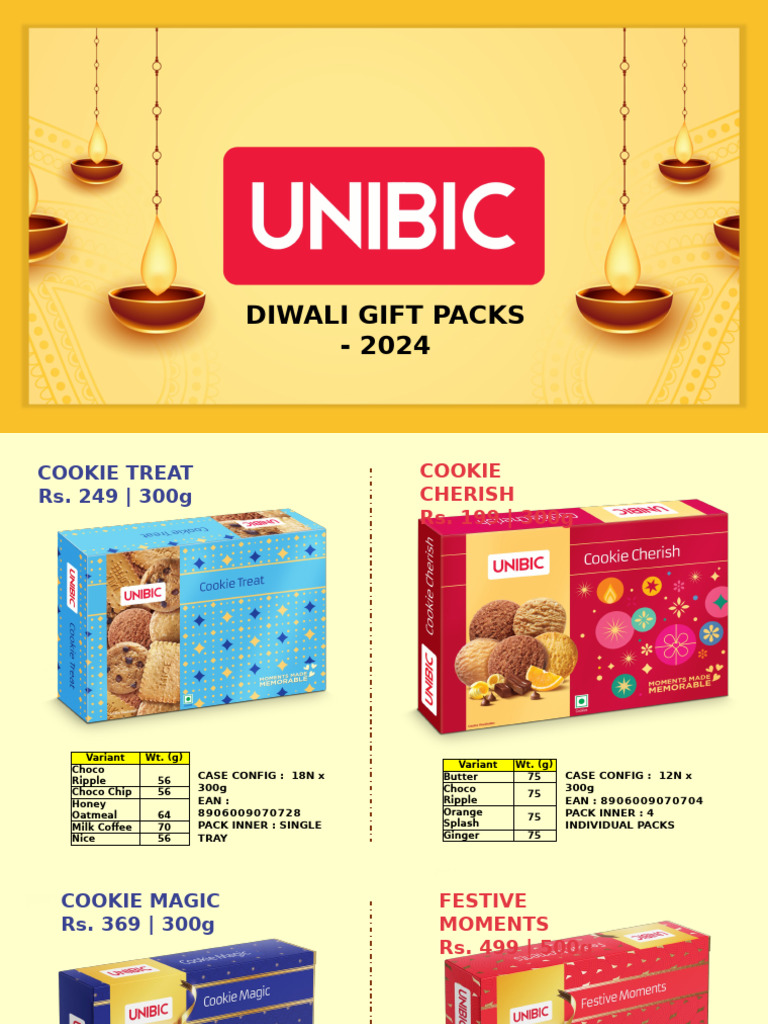 Unibic Diwali Gift Packs 2024 | PDF | Foods