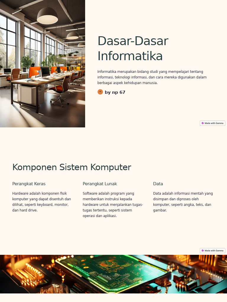 Dasar Dasar Informatika | PDF
