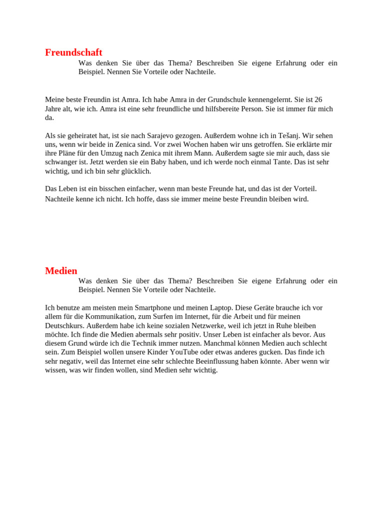 Schreiben B2.1 | PDF