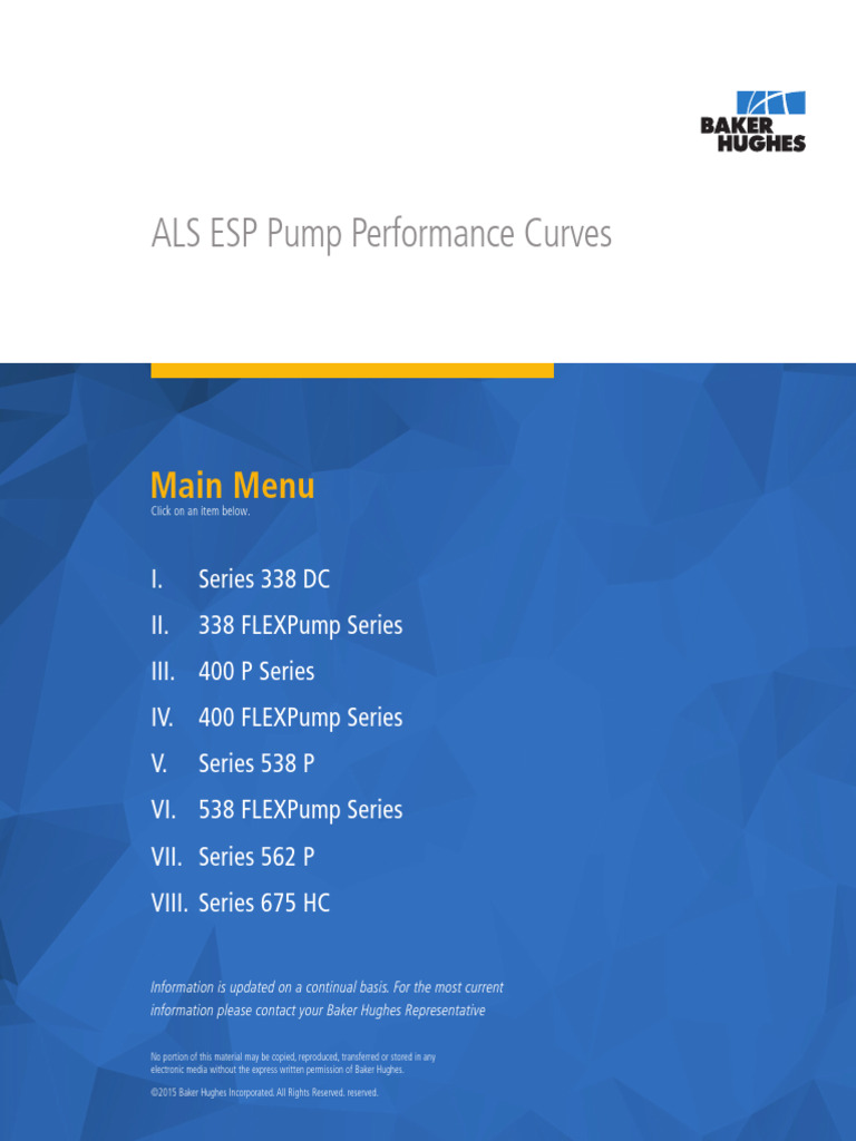 BHI ESP Pump Performance Curves | PDF