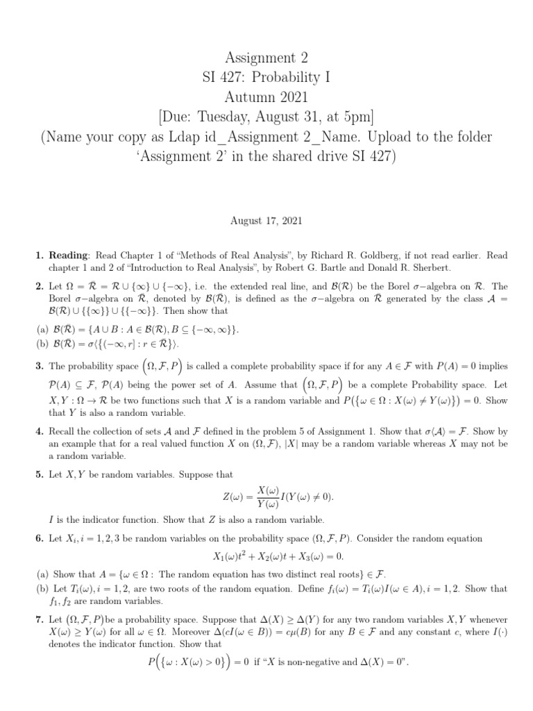 Assignment 2 - Sol - SI 427 | PDF