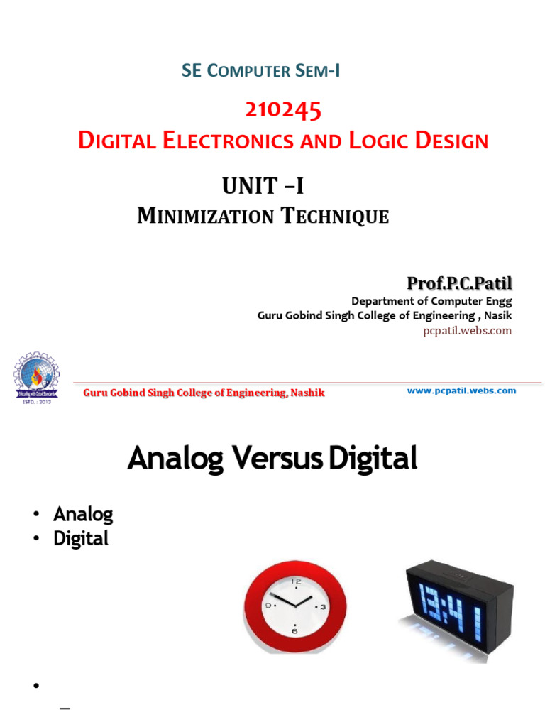 Deld Unit 1 Pdf Logic Gate Digital Electronics