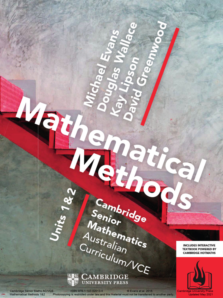 Mathematics Methods Units 1 & 2 VCE CSM | PDF
