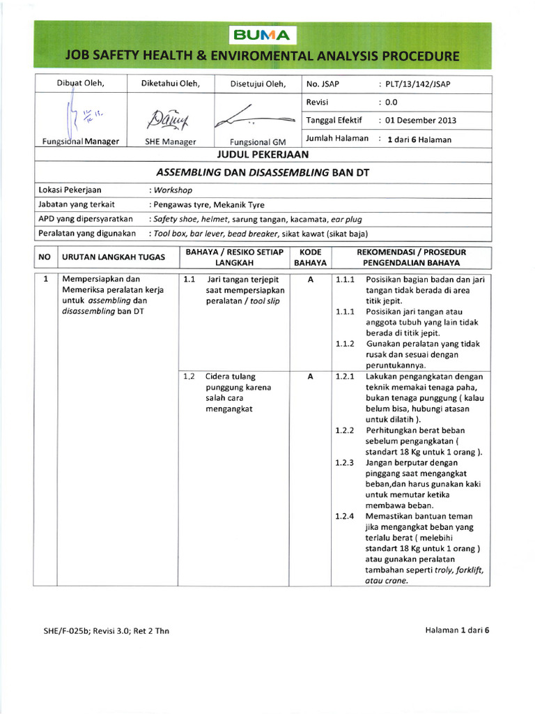 PLT13142JSAP Assembling Dan Disassembling Ban DT | PDF