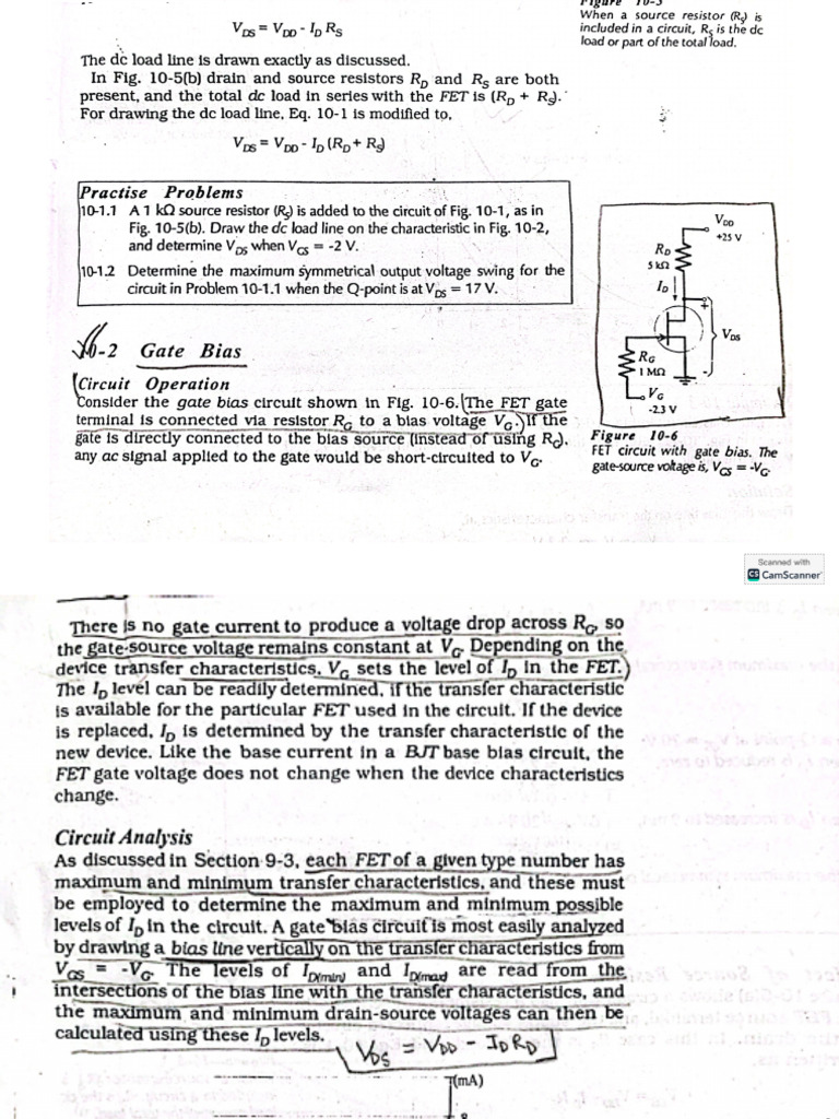 FET Biasing - Electronics | PDF