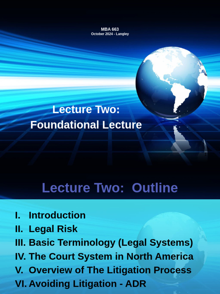 Lecture Two - Foundational Lecture | PDF