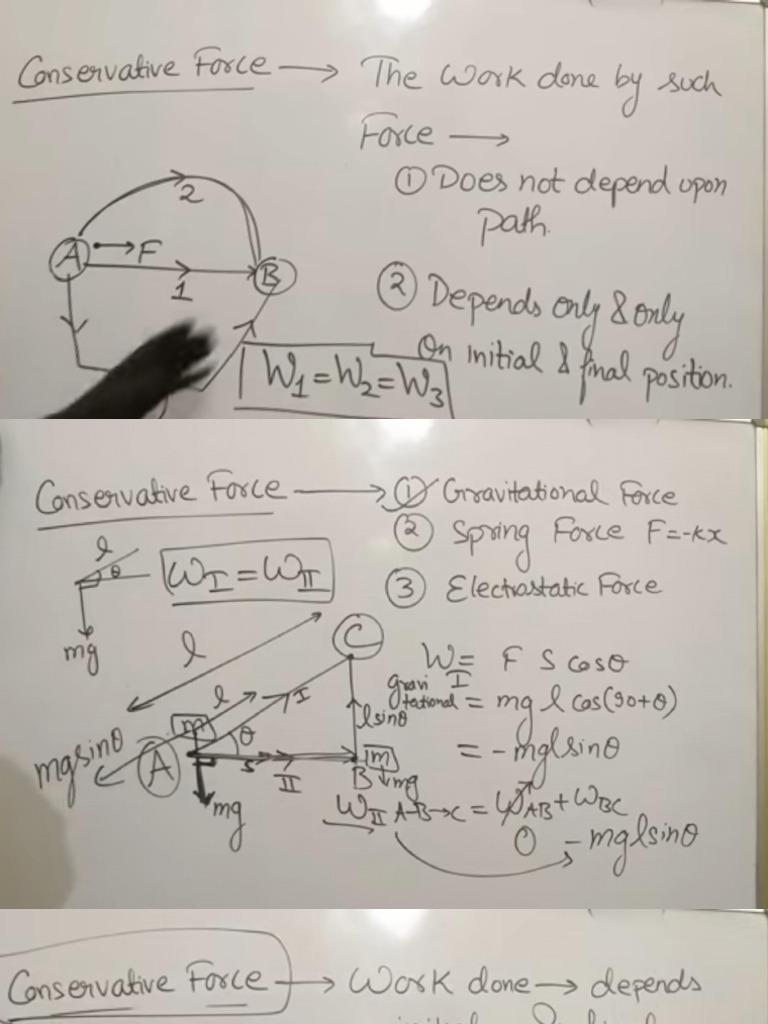 Conservative and Non Conservative Force | PDF