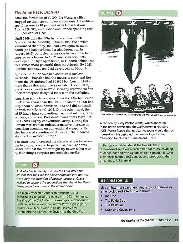 Cold War - Arms Race and Space Race | PDF