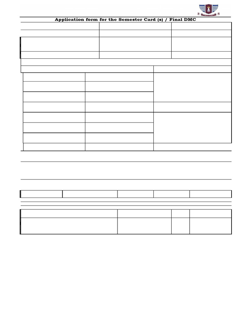 Final DMC Proforma | PDF