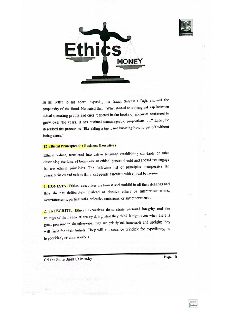 Ethics Money | PDF