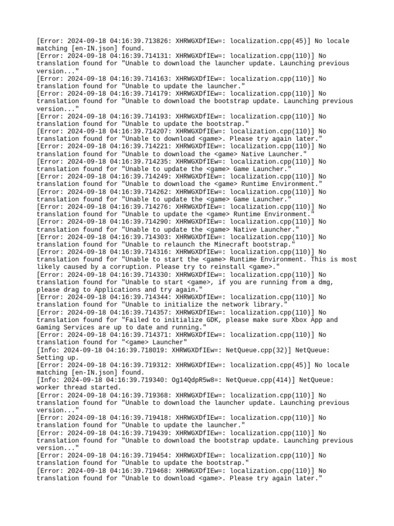 Native Updater Log | PDF