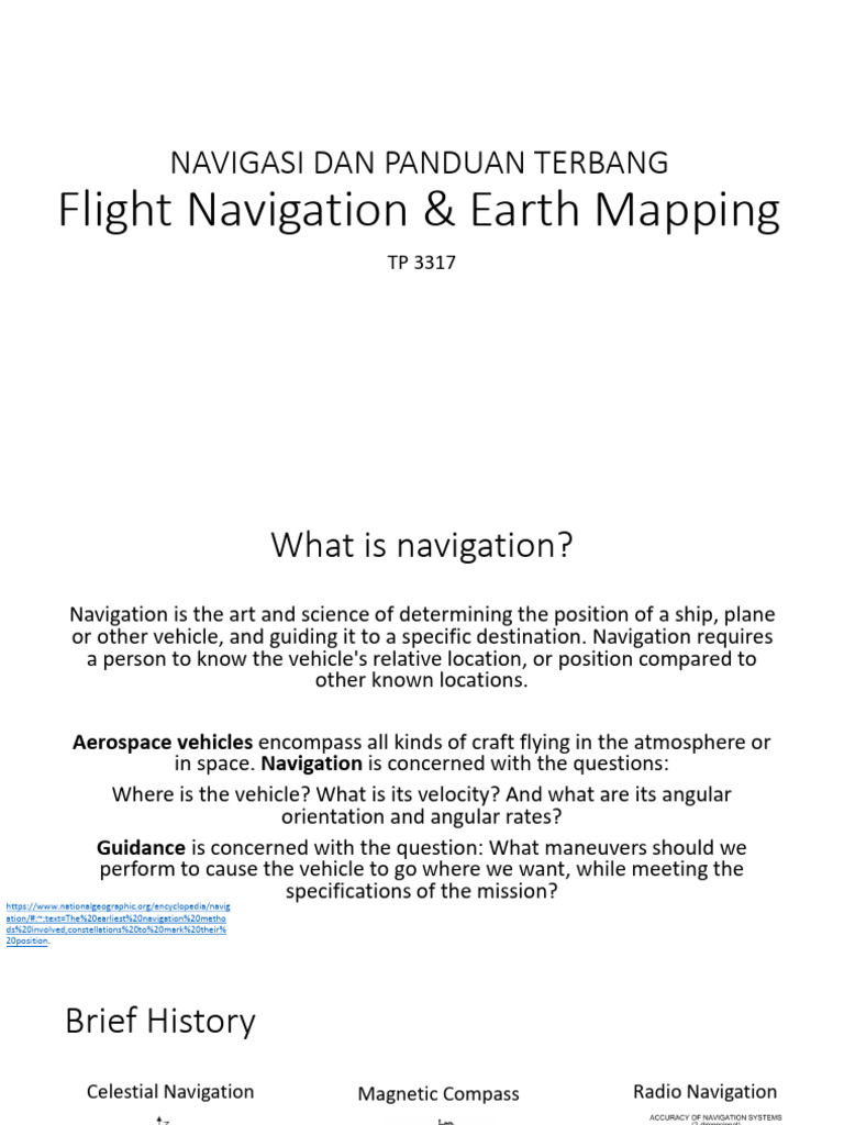 1 Flight Navigation Earth Mapping | PDF