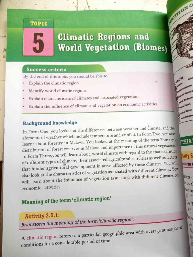 GEOG-Unit 2 Understanding The Earth, Climatic Regions & World ...