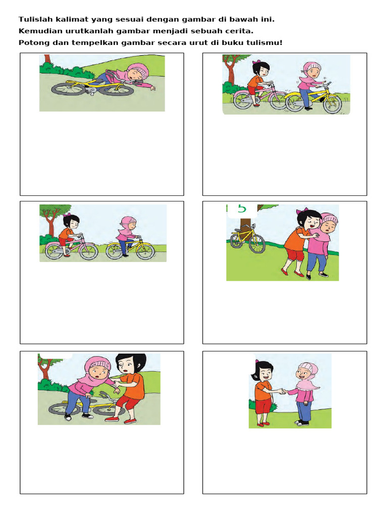 Mengurutkan Cerita Bergambar Anak | PDF