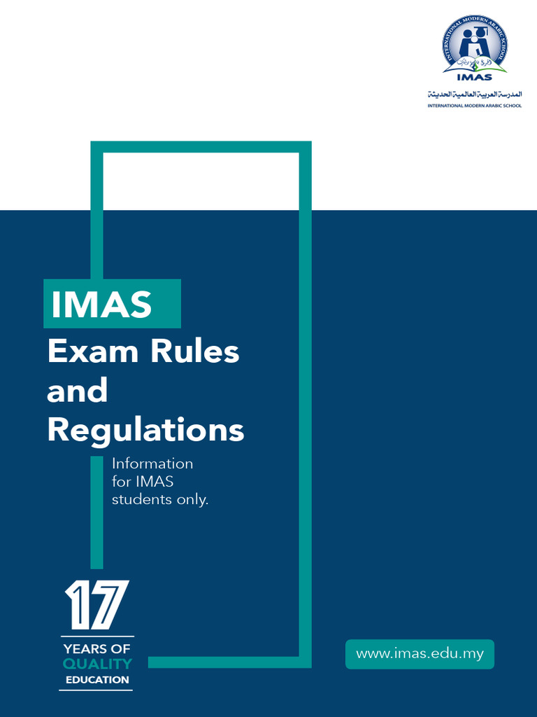 IMAS Exam Rules for Students | PDF
