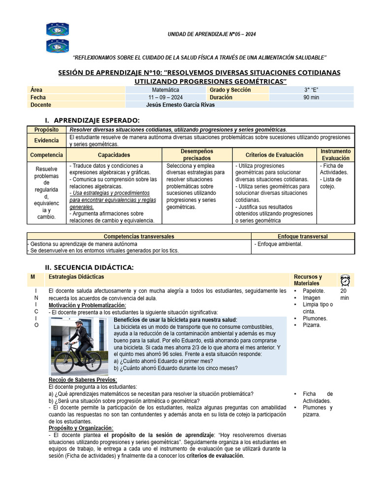 3°-Sesion 10-Ua5 - 2024 Jma | PDF