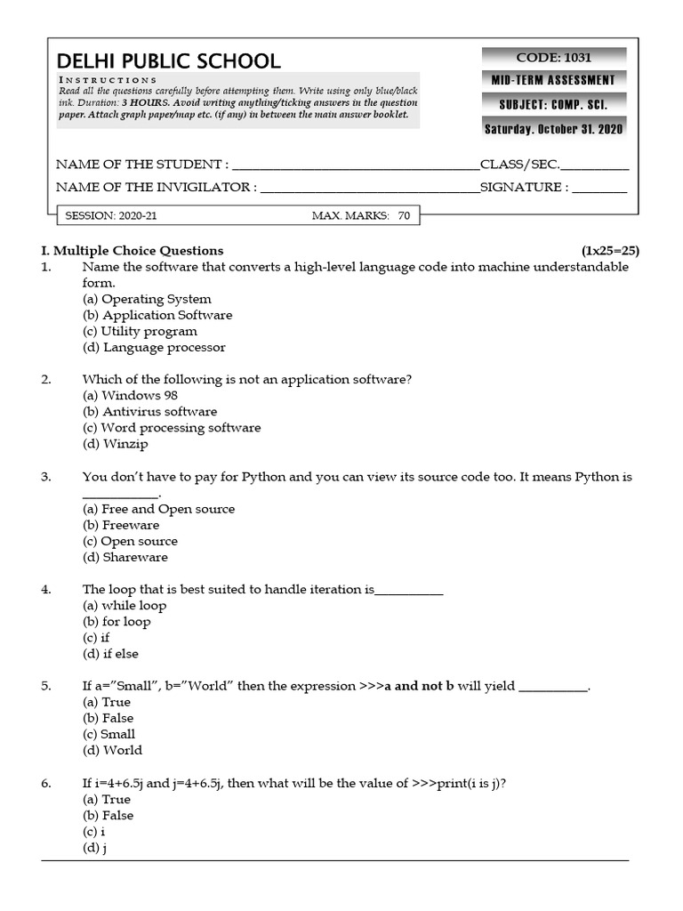 MT Xi Comp - Sc. 311020 | PDF