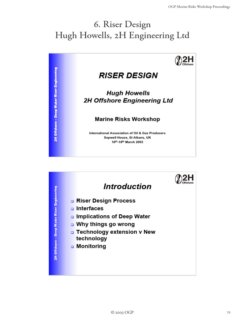 OGP Riser Design | PDF