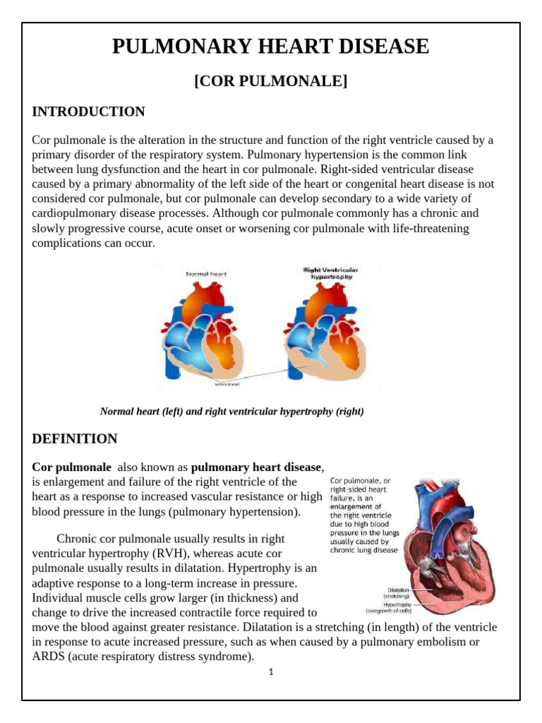 Cor Pulmonale, ARDS, Acut Resp Failure | PDF