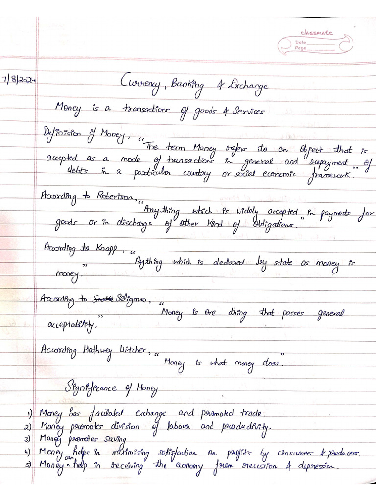 Currency Banking & Exchange | PDF