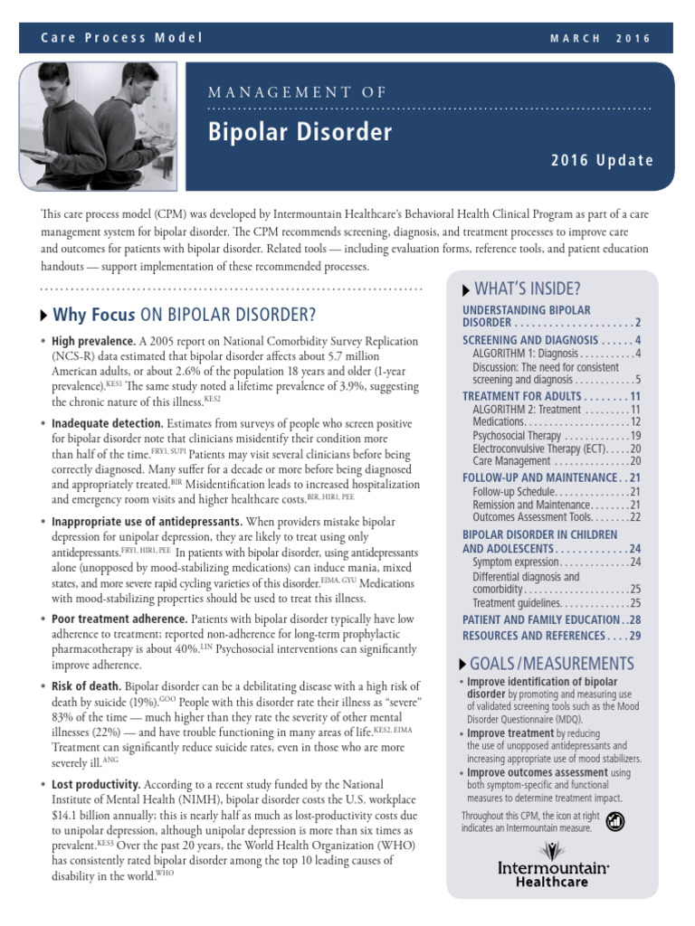 Management of Bipolar Disorder | PDF