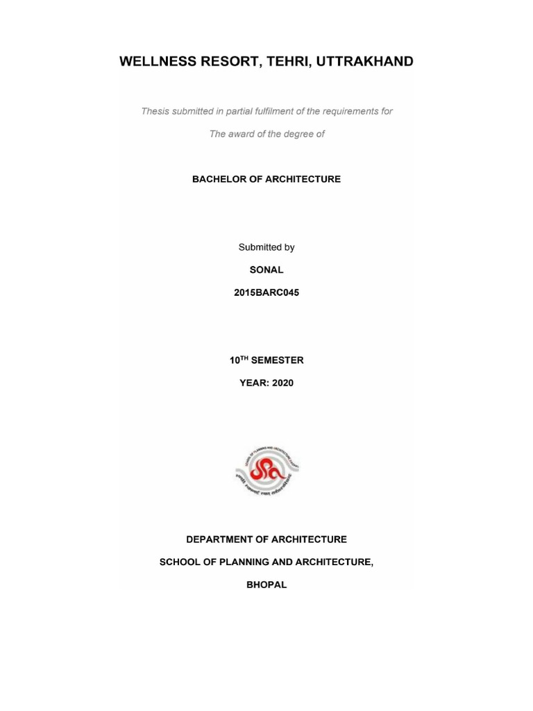 Thesis Report Resort | PDF