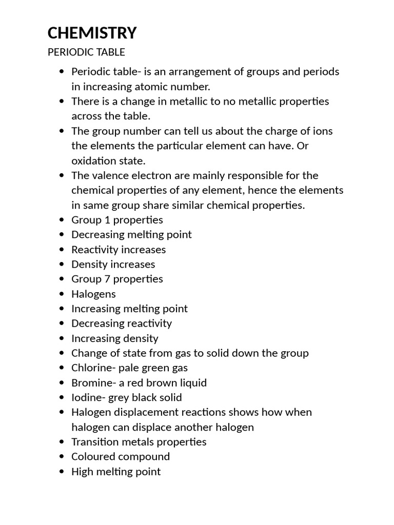 Periodic Table | PDF