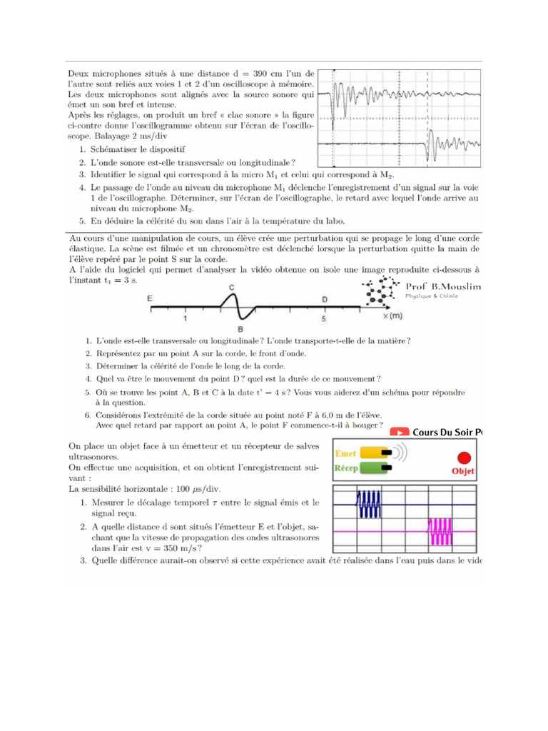Ondes Mecaniques Progressives | PDF