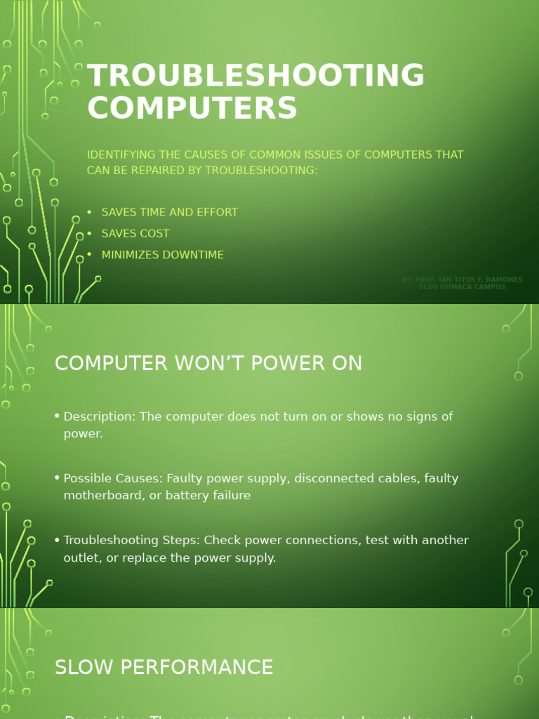 Troubleshooting Computers | PDF