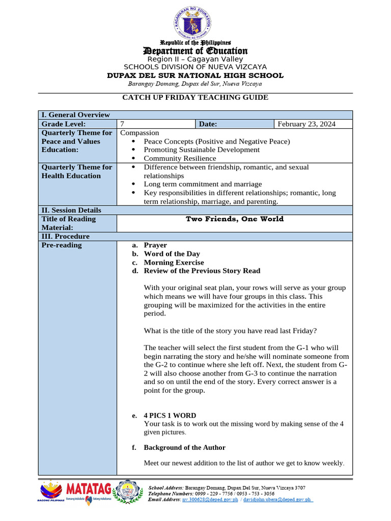 Two Friends, One World | PDF