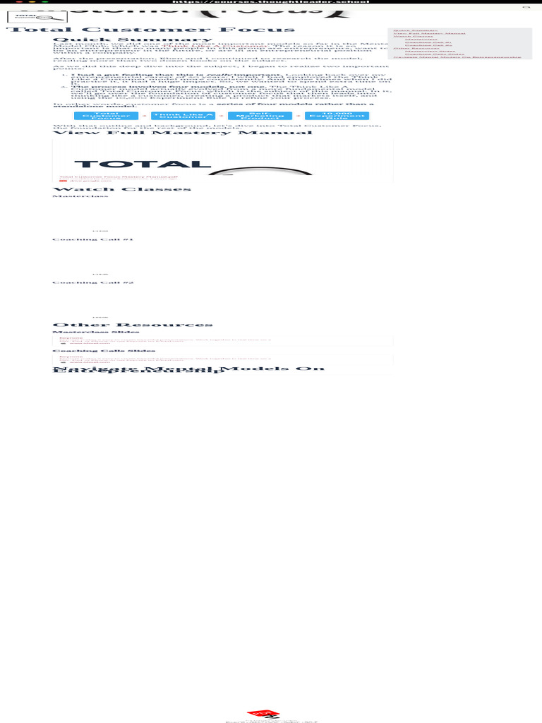 Total Customer Focus | PDF