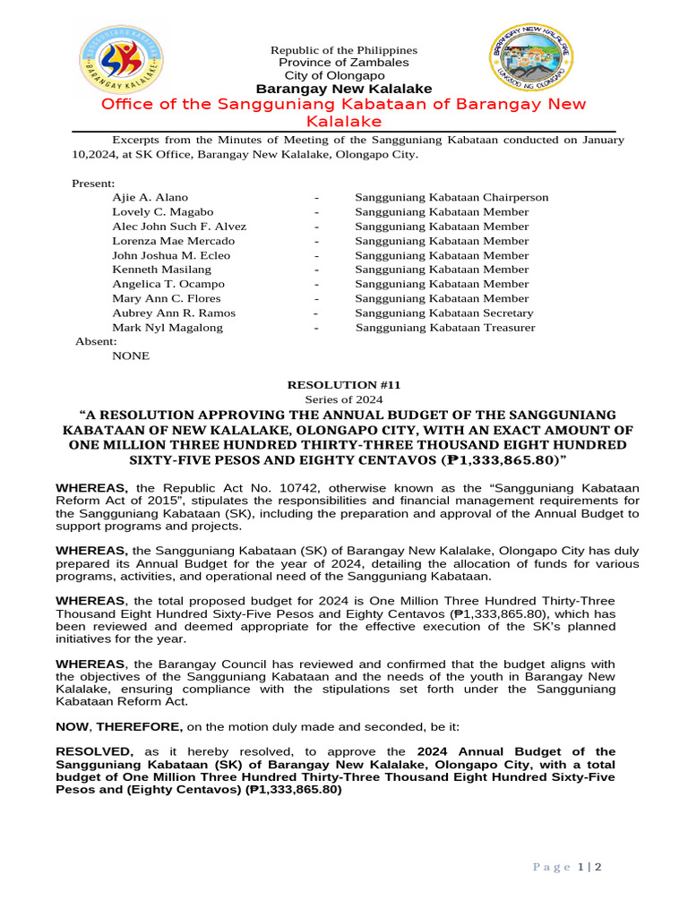 Resolution Abyip 2024 | PDF