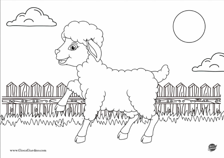 Pecora Da Colorare | PDF