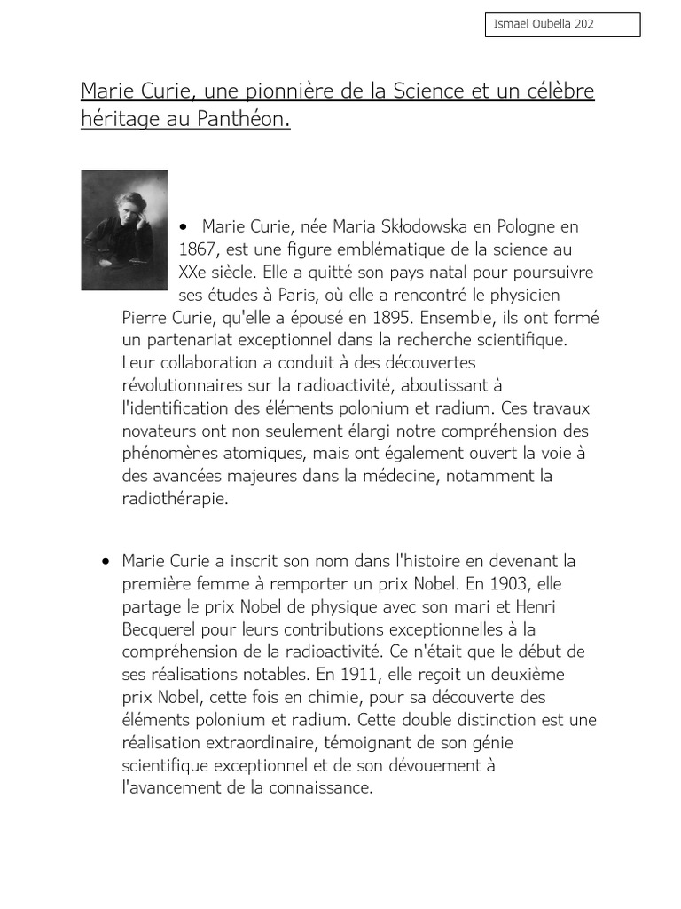 Marie Curie | PDF