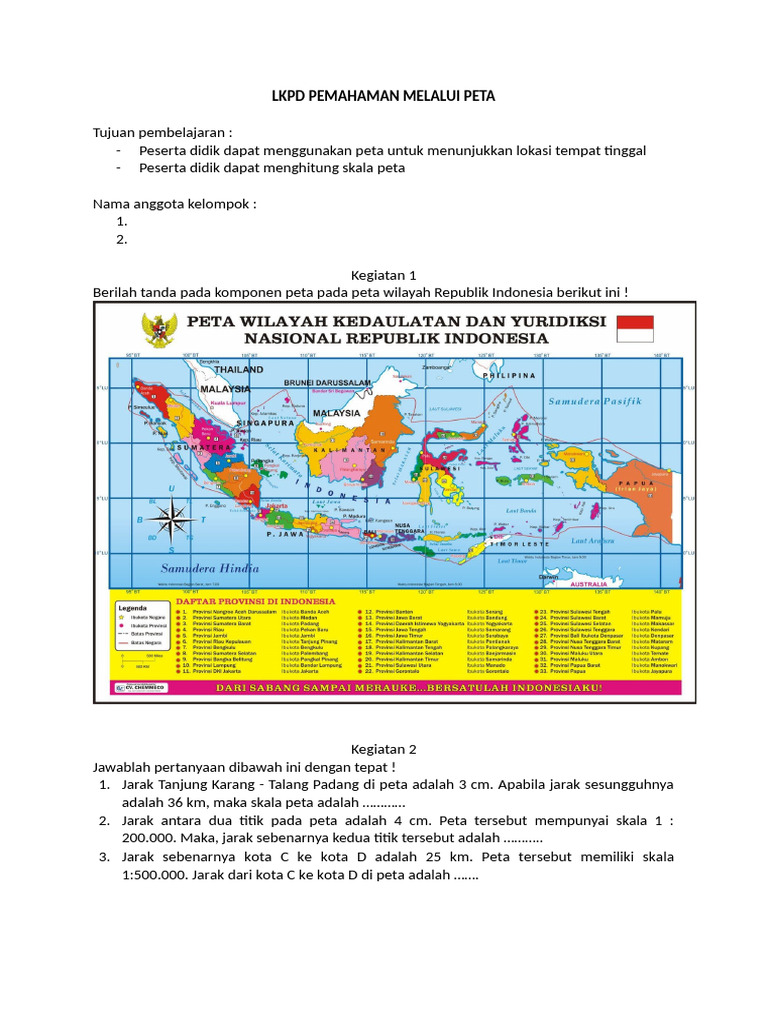 LKPD Pemahaman Melalui Peta | PDF | Seni
